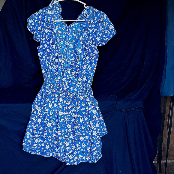 Divided | Dresses | Blue Shorts Dress | Poshmark
